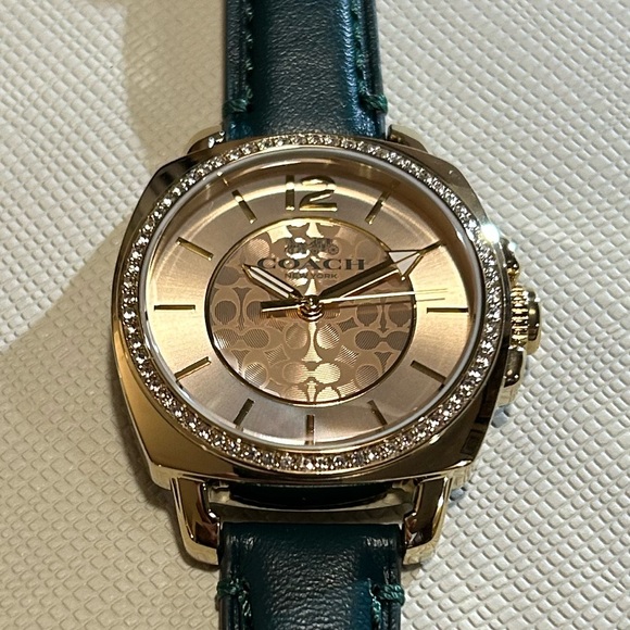 Coach | Accessories | Coach Boyfriend Watch With 34mm Golden Coach ...